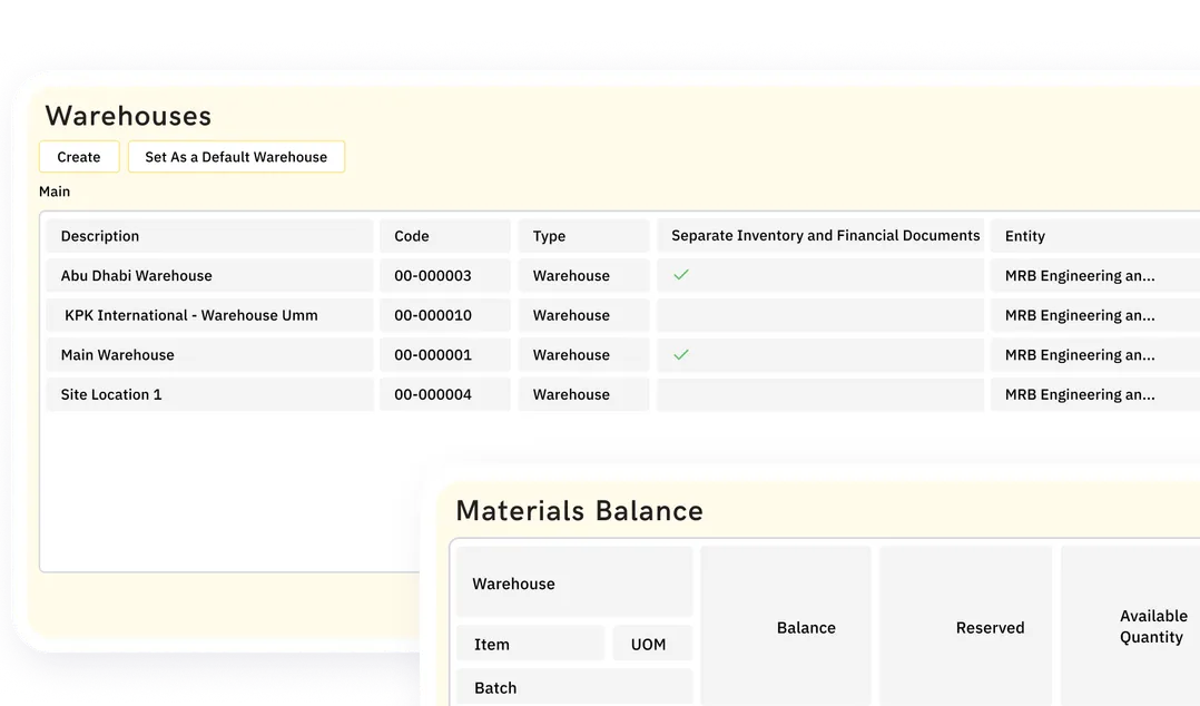 ERP System for Construction in UAE